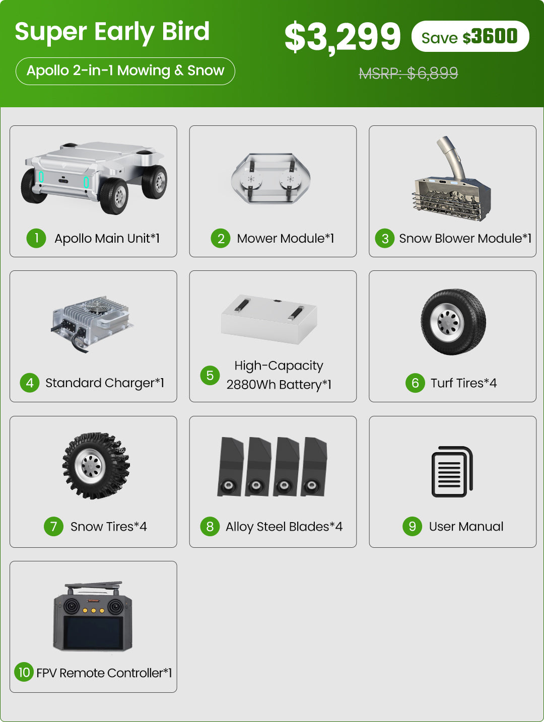 Apollo 2-in-1 Mowing & Snow-Super Early Bird – Apollo Turfstorm